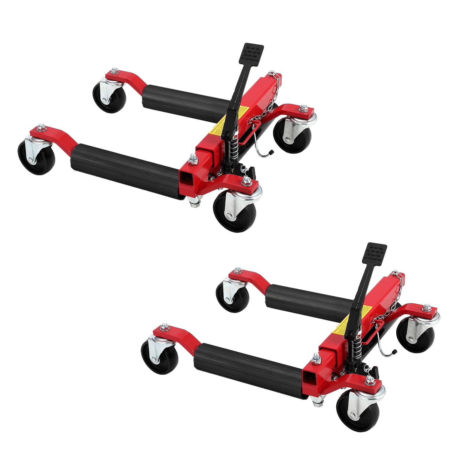 Car Wheel Dolly Jack Set of 2, Mechanical 1500-lbs Car Skates, 12 ...