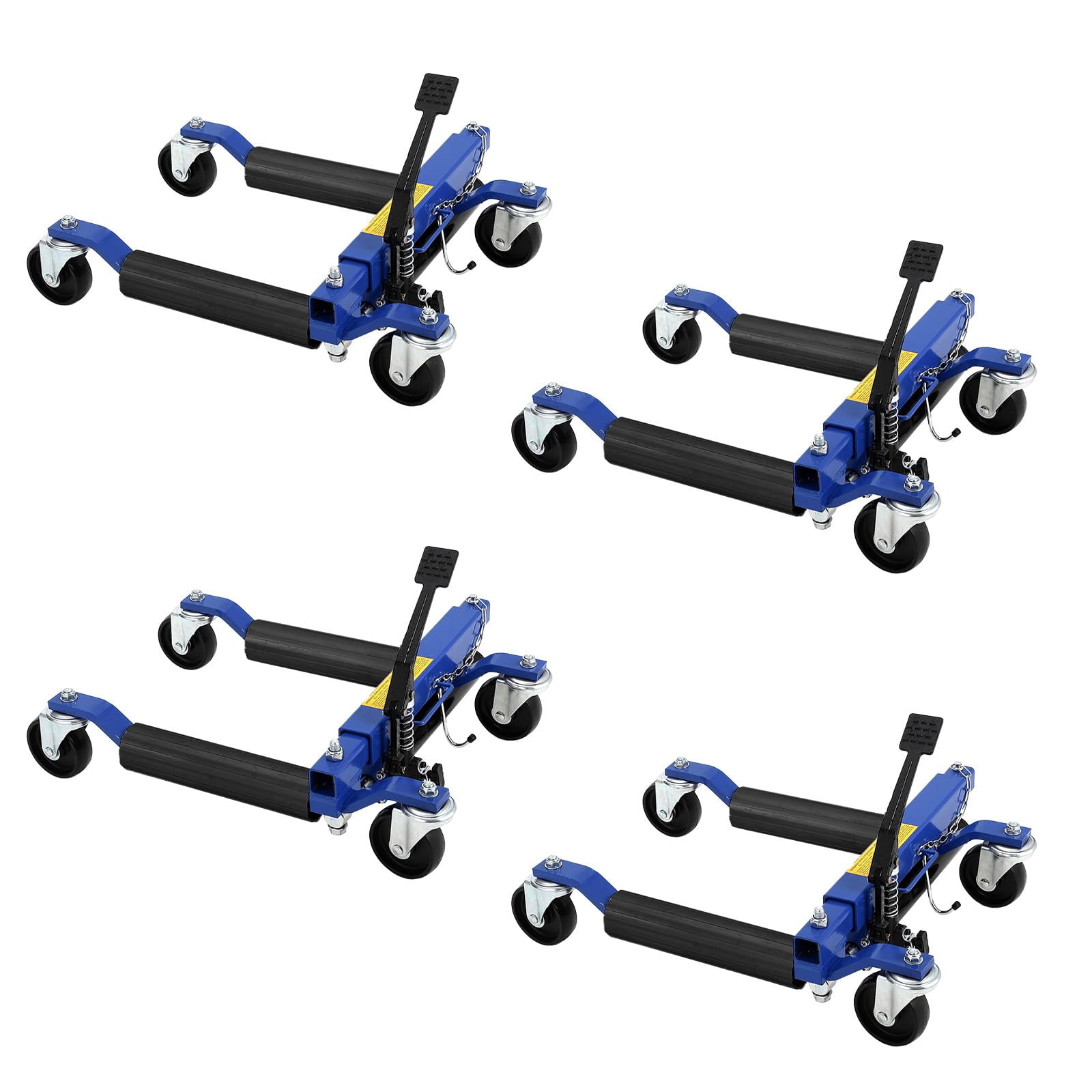 Car Wheel Dolly Jack Set of 4, Mechanical 1500-lbs Car Skates, 12 ...