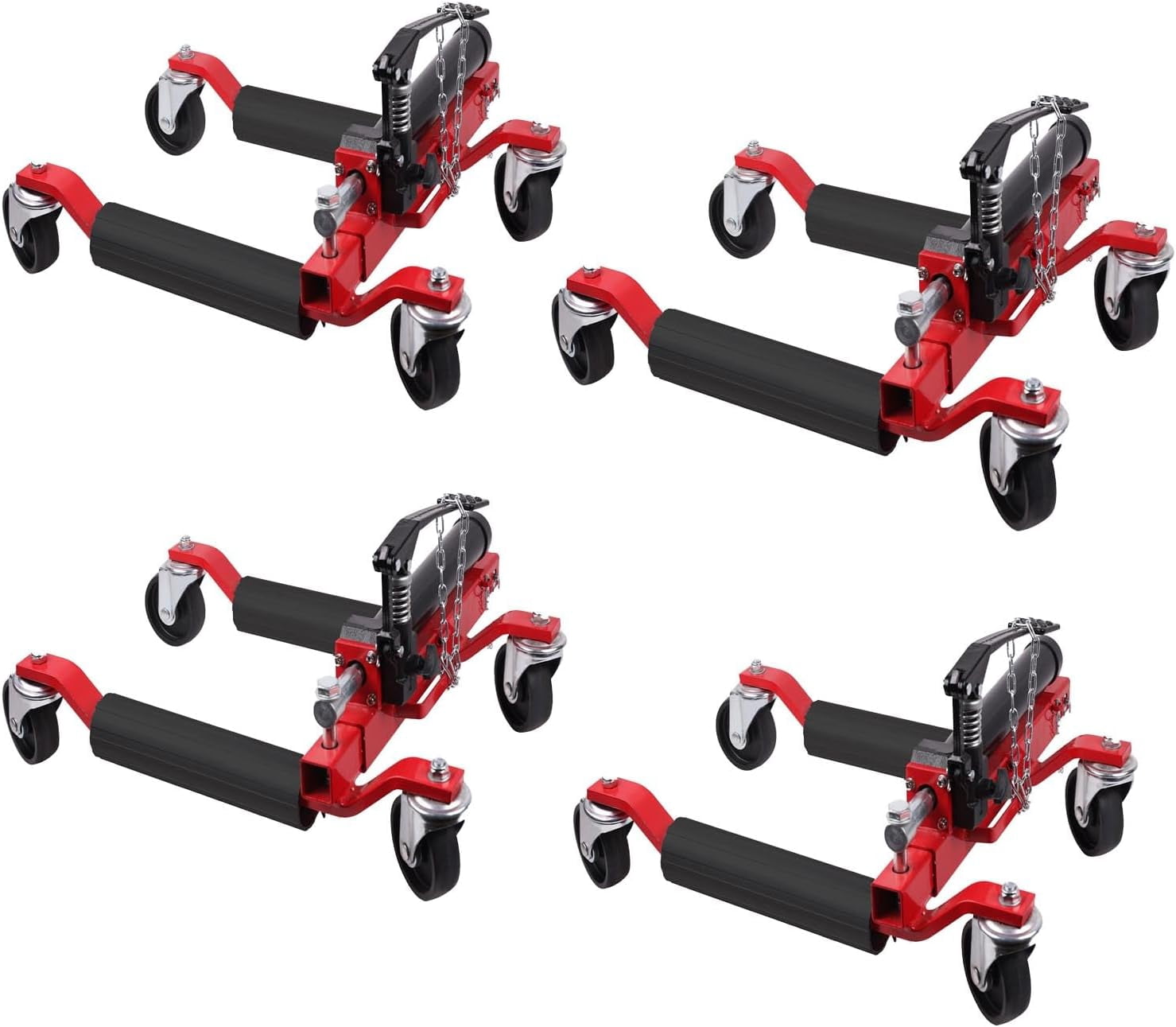 Car Wheel Dolly Jack Set of 2,6000-lbs Car Skates,Heavy Duty Rollers ...