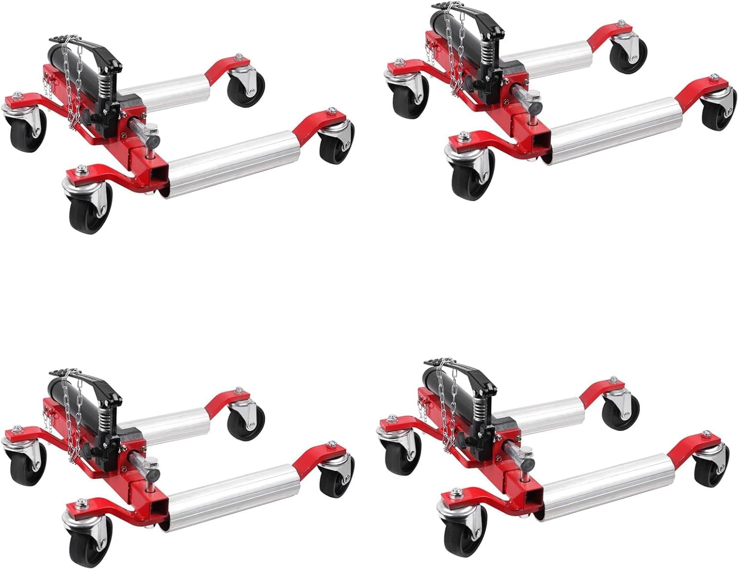 Car Wheel Dolly Jack Set of 4, 1500 LBS Capacity Hydraulic Car Dolly ...