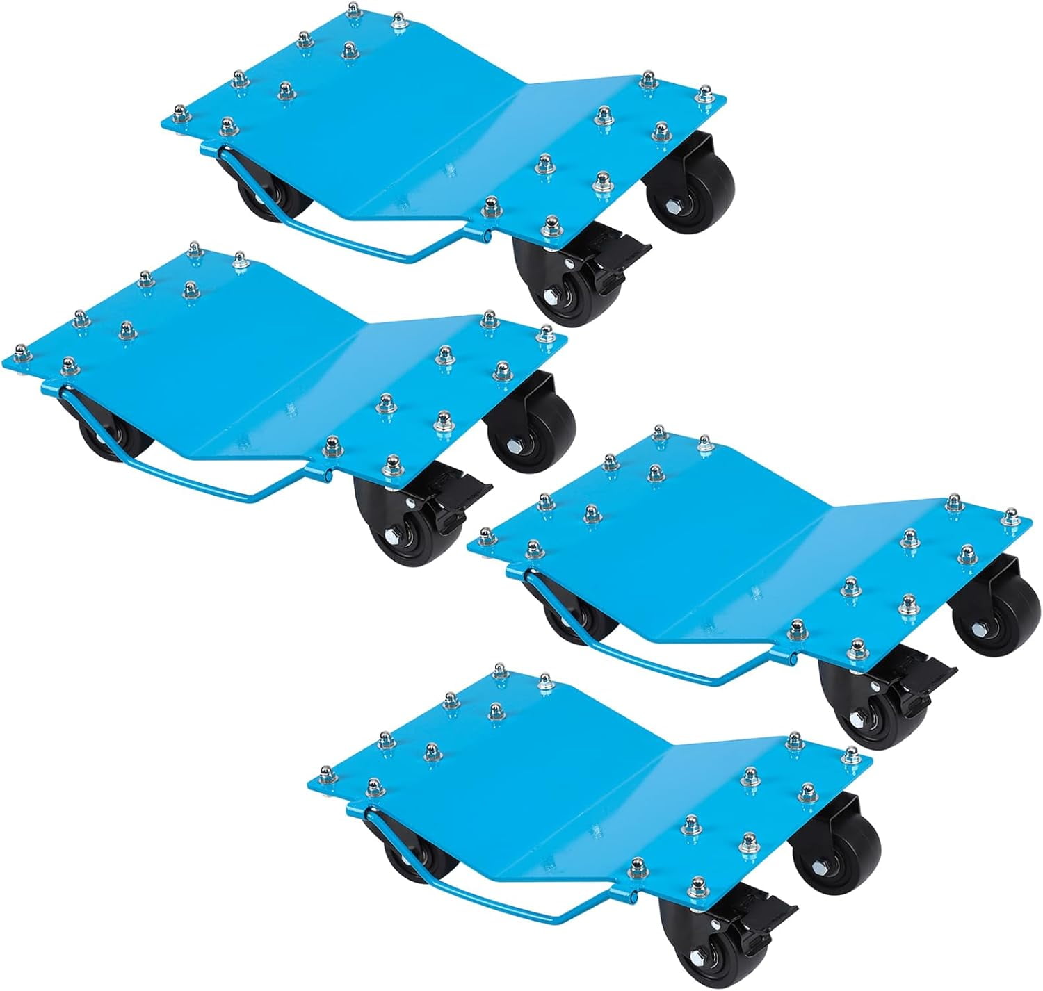 Car Wheel Dolly Set of 4, Upgraded 8000lbs Capacity Heavy-Duty Car Tire ...