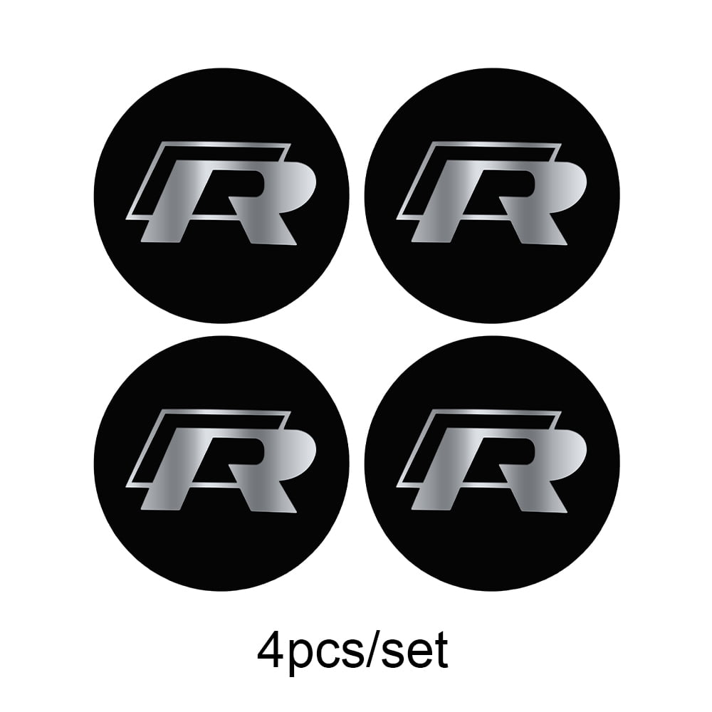 Car Wheel Hub Cap Metal Emblem Stickers Metal Emblem Dust-Proof Decals ...