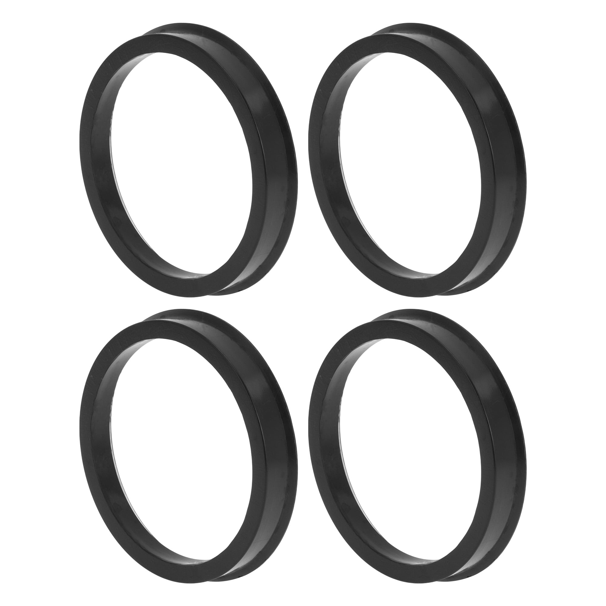 Unique Bargains Car Wheel Hub Centric Rings Black Polycarbonate Wheels ...