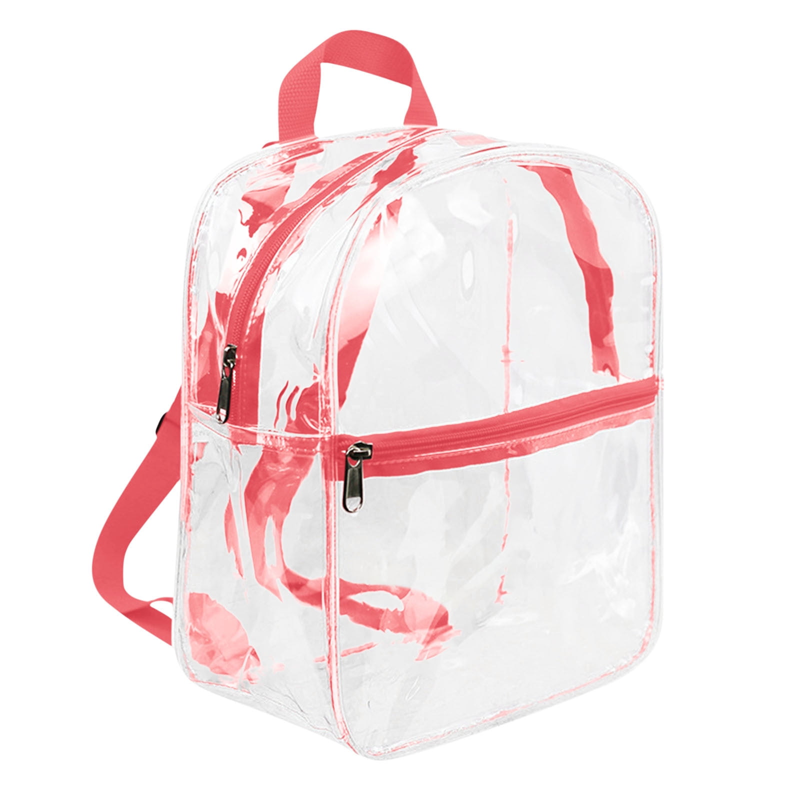 Qaailabf Clear Mini Backpack, Transparent PVC Small Bag | Stadium ...