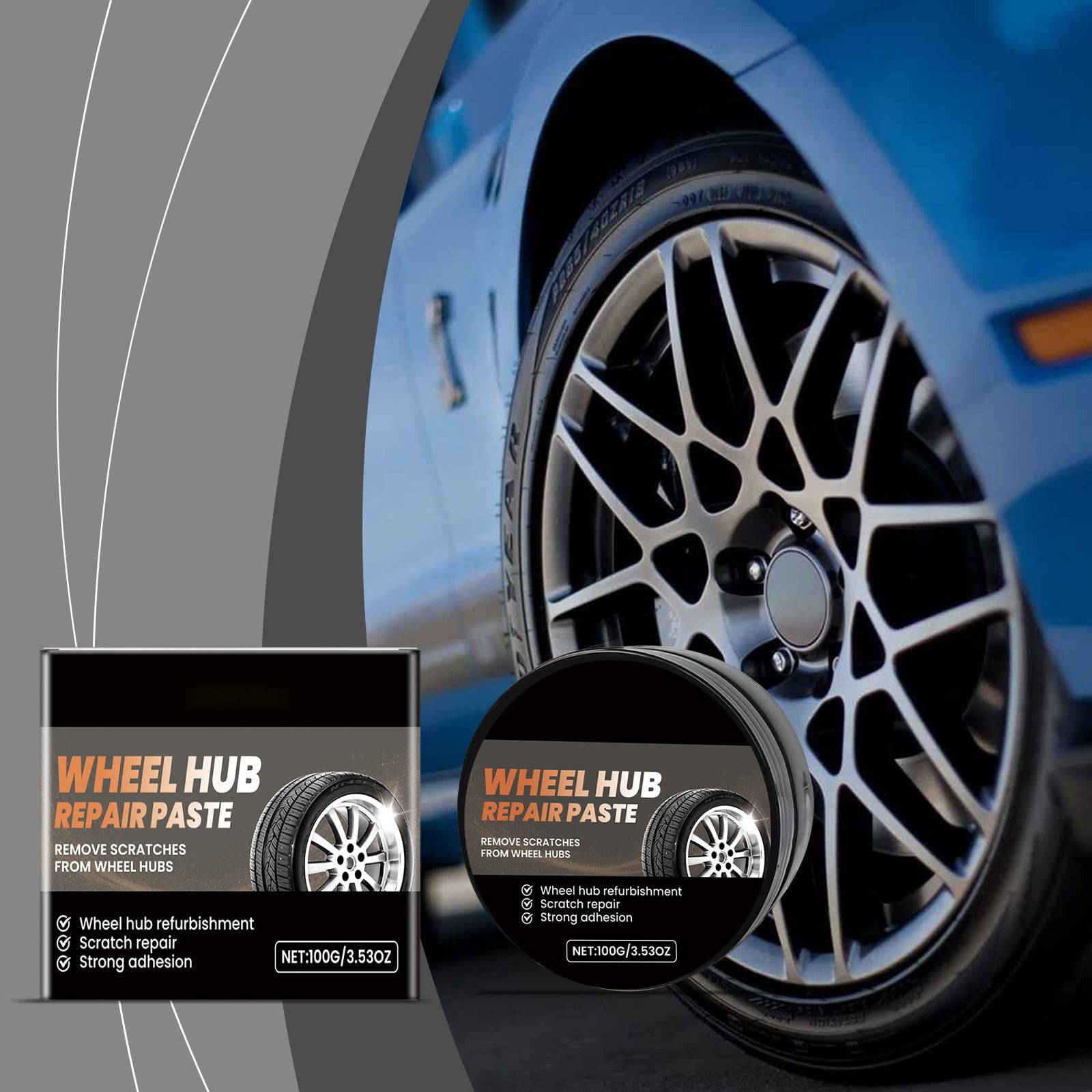 Car Wheel Polishing and Coating Paste 100g – Polishing Care Agent for ...
