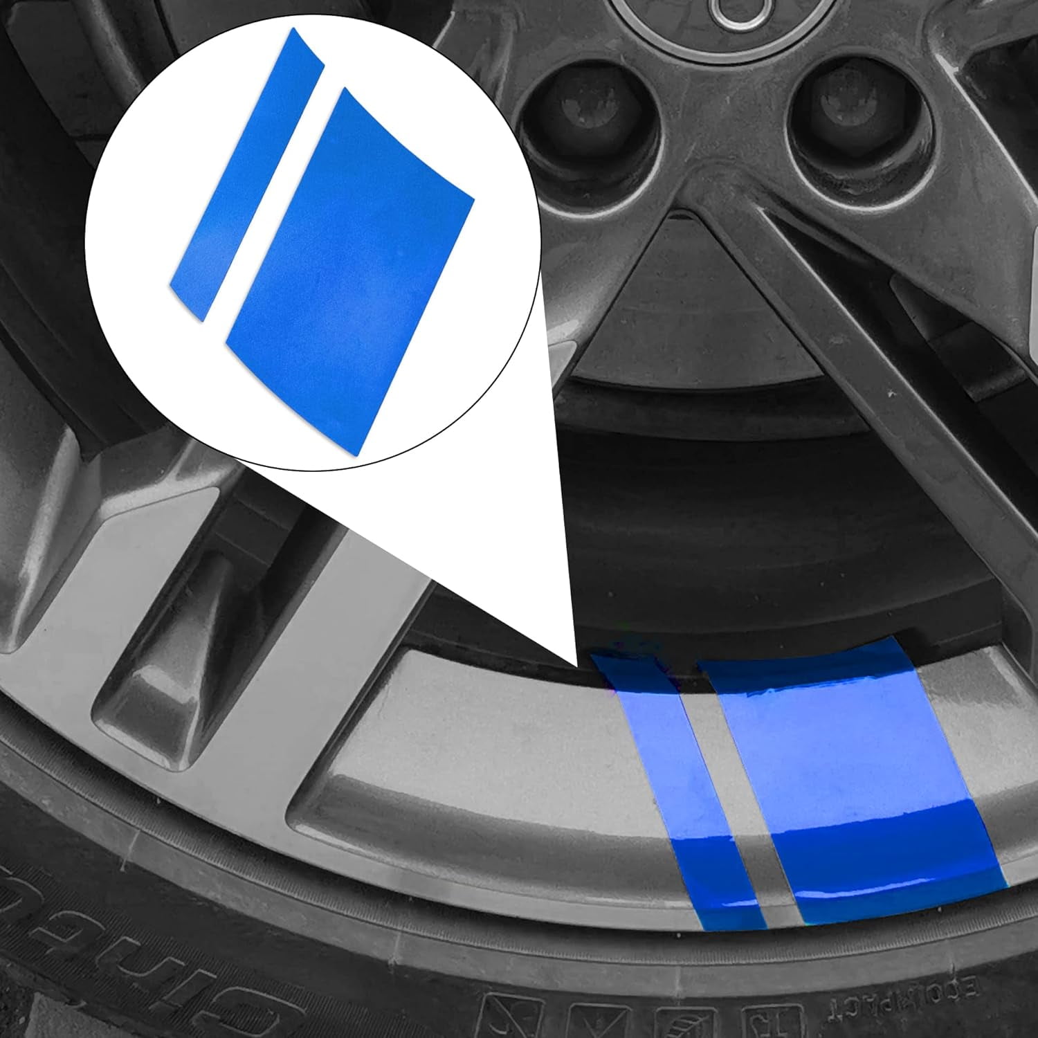 Car Wheel Rim Decals Hub Vinyl Stickers - Safety Decoration for 18-21 ...