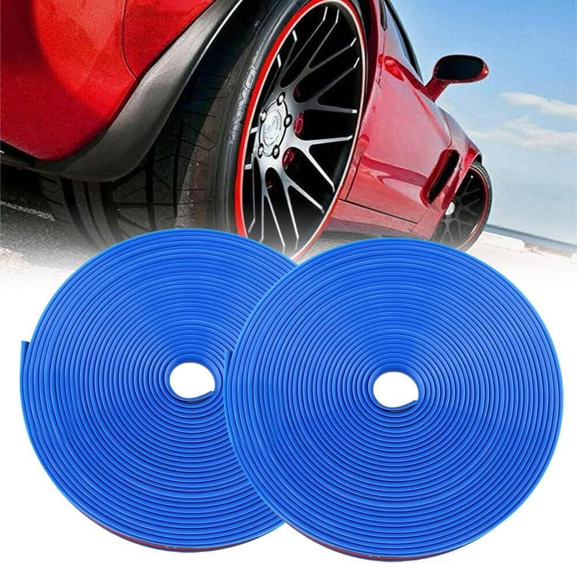 Car Wheel Rim Protector Decor Strip, 26ft Car Wheel Rim Edge Protector ...