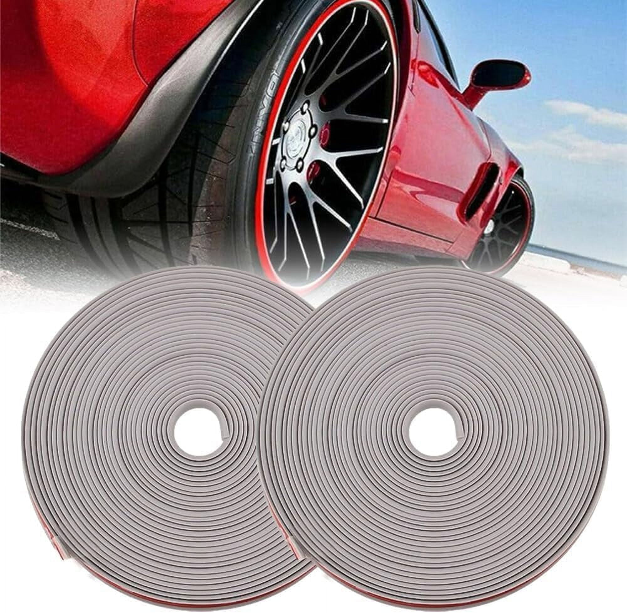 Car Wheel Rim Protector Decor Strip, 26ft Car Wheel Rim Edge Protector ...