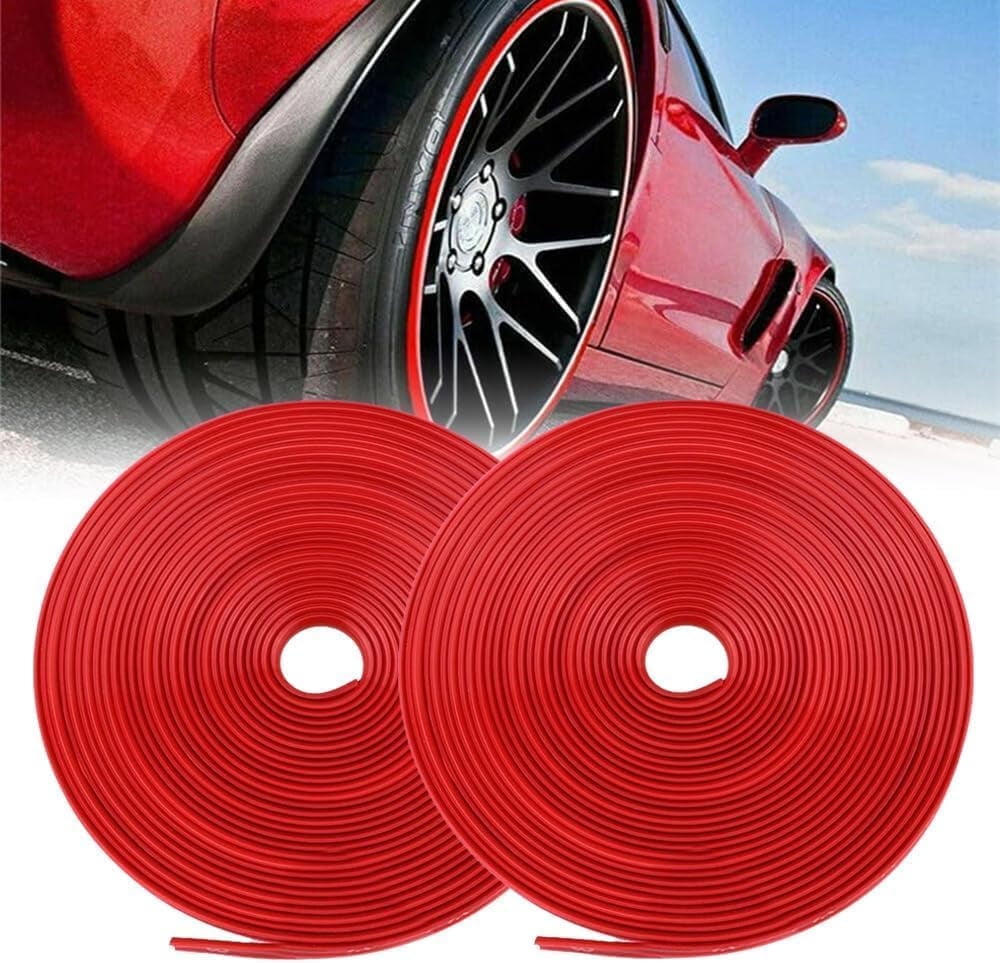 Car Wheel Rim Protector Decor Strip, 26ft Car Wheel Rim Edge Protector ...