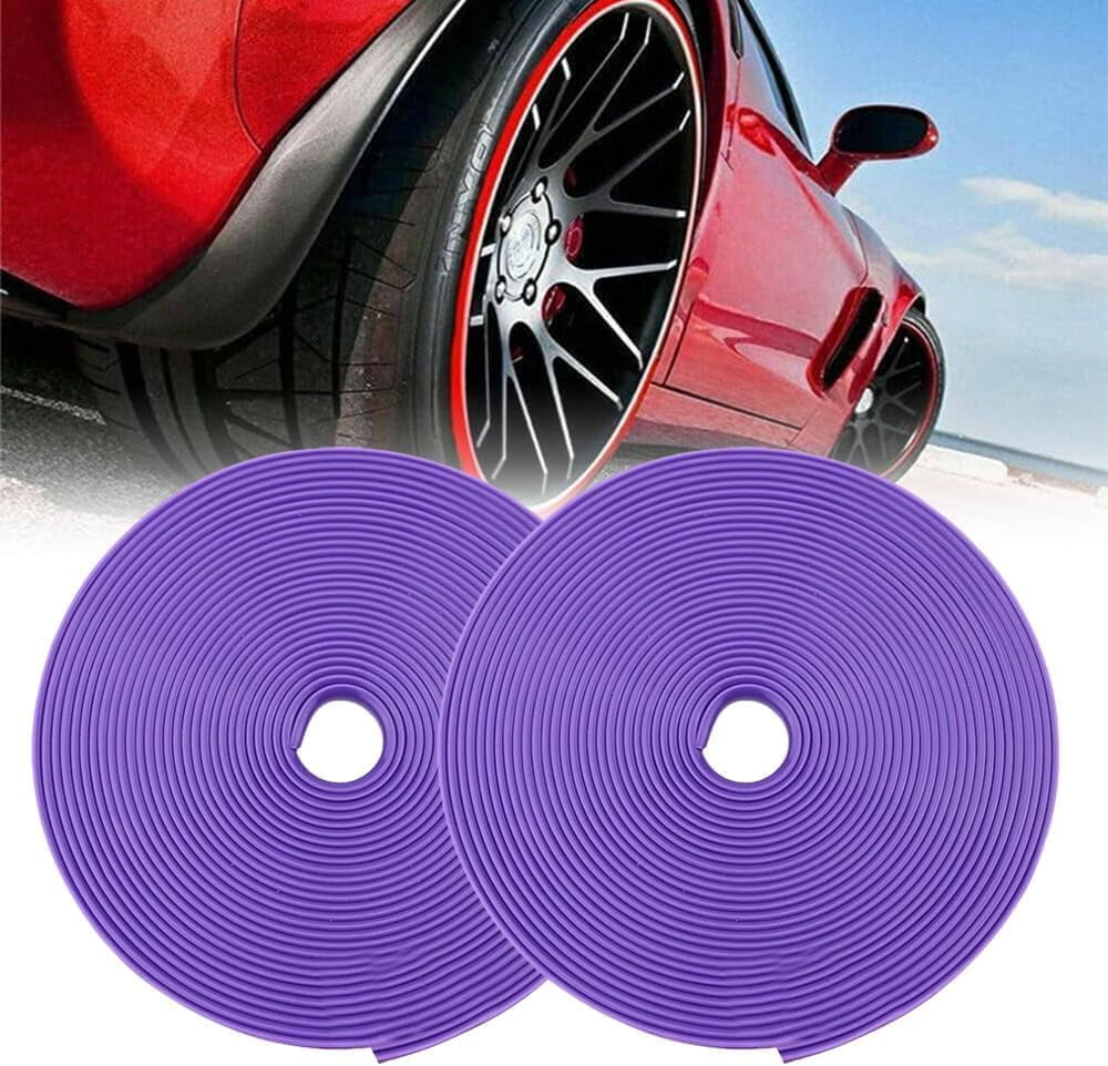 Car Wheel Rim Protector Decor Strip, 26ft Car Wheel Rim Edge Protector ...