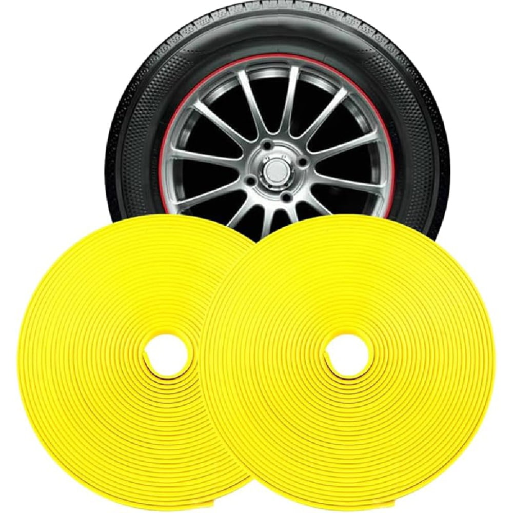 Car Wheel Rim Protector Decor Strip, 8M Car Wheel Rim Edge Protector ...