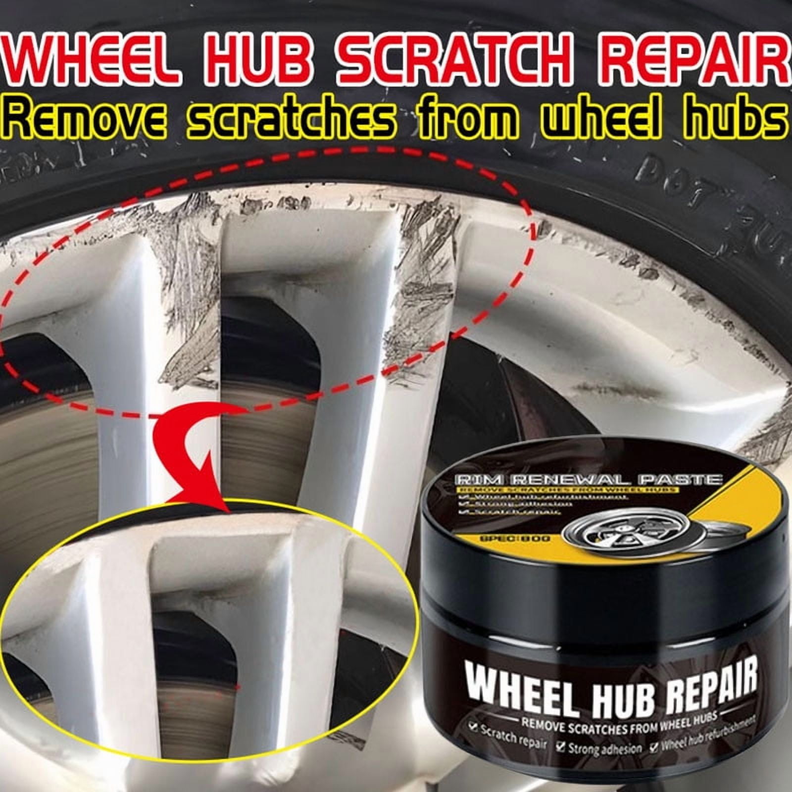 Car Wheel Scratch Repair Polish 80g Alloy Wheel Repair Kit With Sponge ...