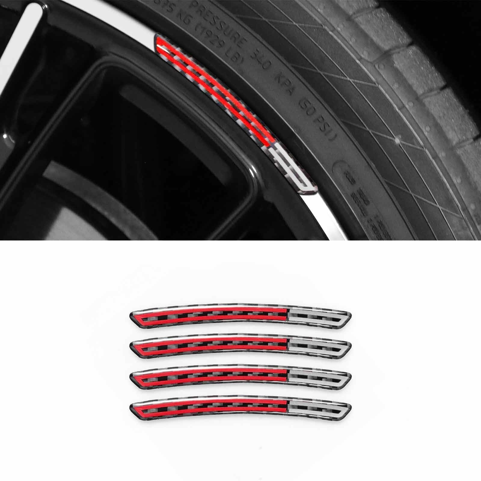Car Wheel Well Arch Sticker, Real Carbon Fiber Car Wheel Stripe ...
