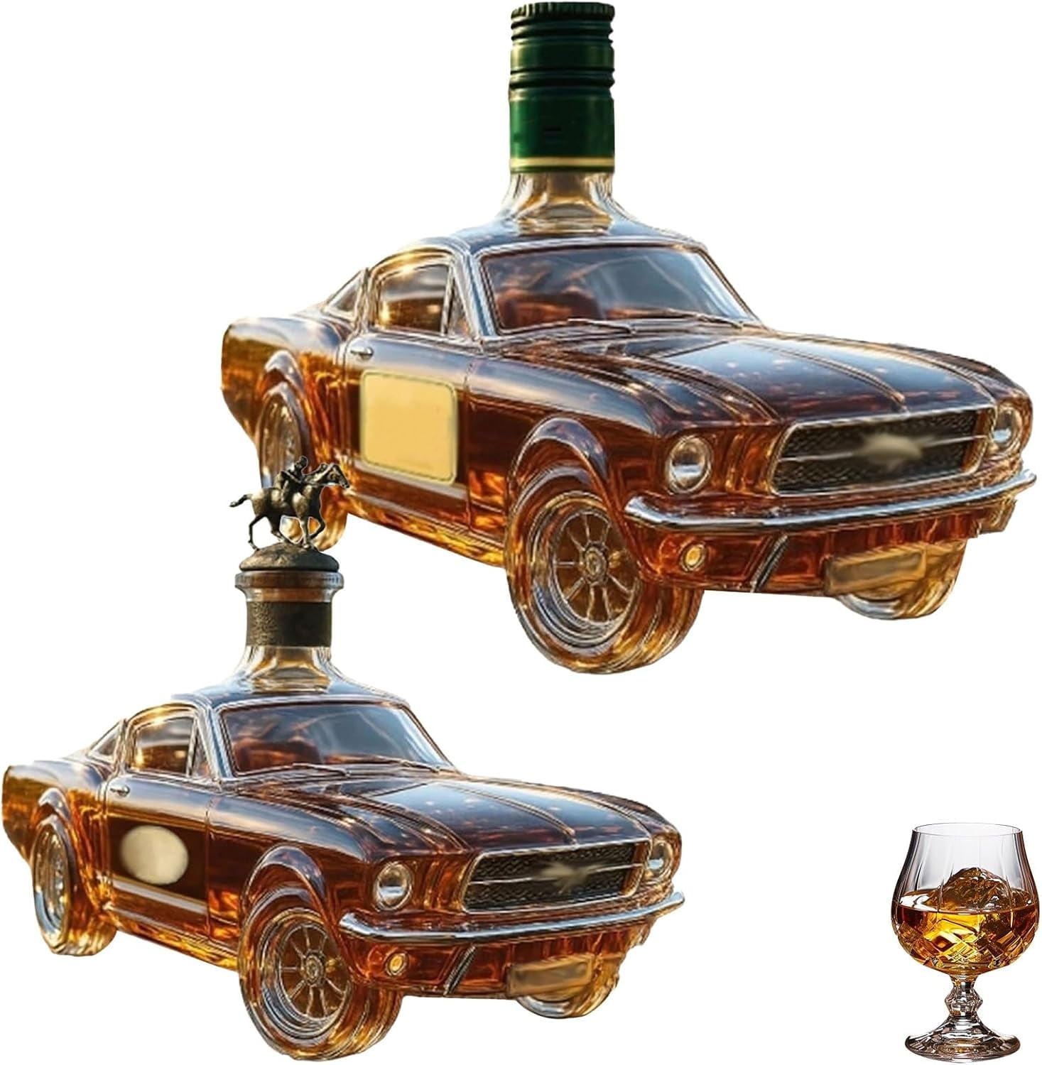 Car Whiskyflasche, Car Shape Shaped Novel Glass Whiskey Decanter Set ...