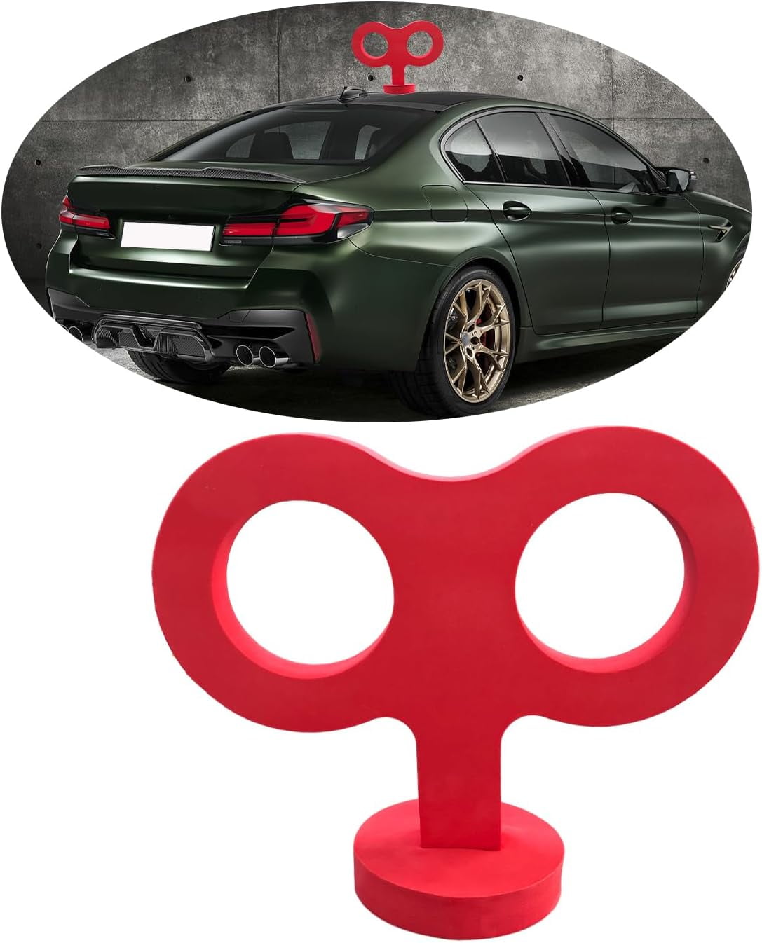 Car Wind Up Key Sticker, 3D Cute Clockwork Wind Up Key for Car Back and ...