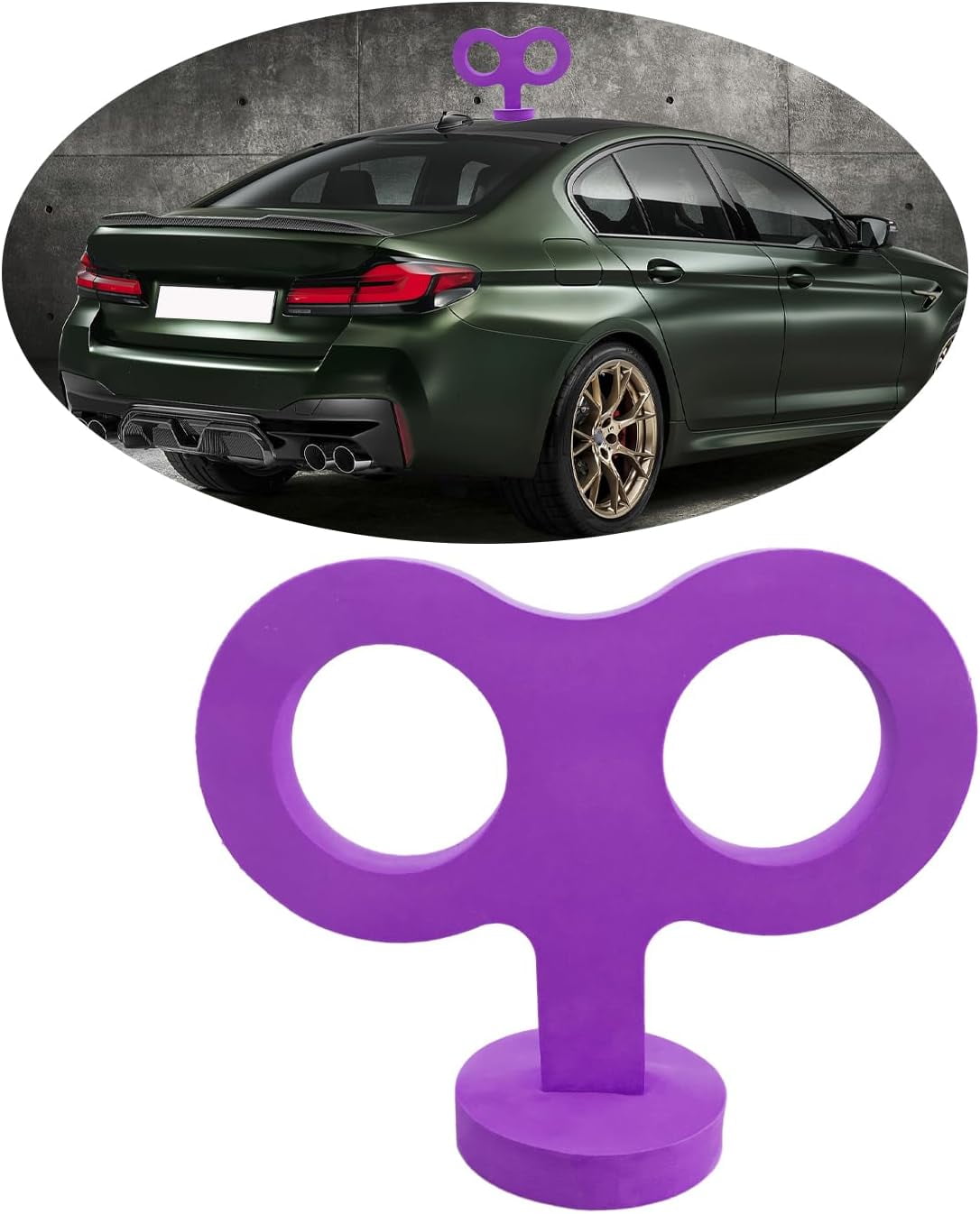 Car Wind Up Key Sticker, 3D Cute Clockwork Wind Up Key for Car Back and ...