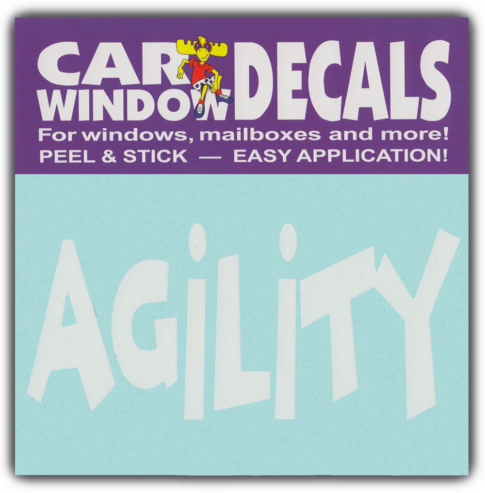 Car Window Decals: Agility | I Love My Agility Dog | Stickers Cars ...
