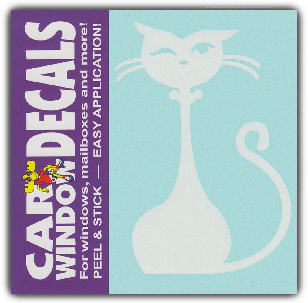 Car Window Decals: Fancy Prissy Cat Kitten | Family Stick Figures ...