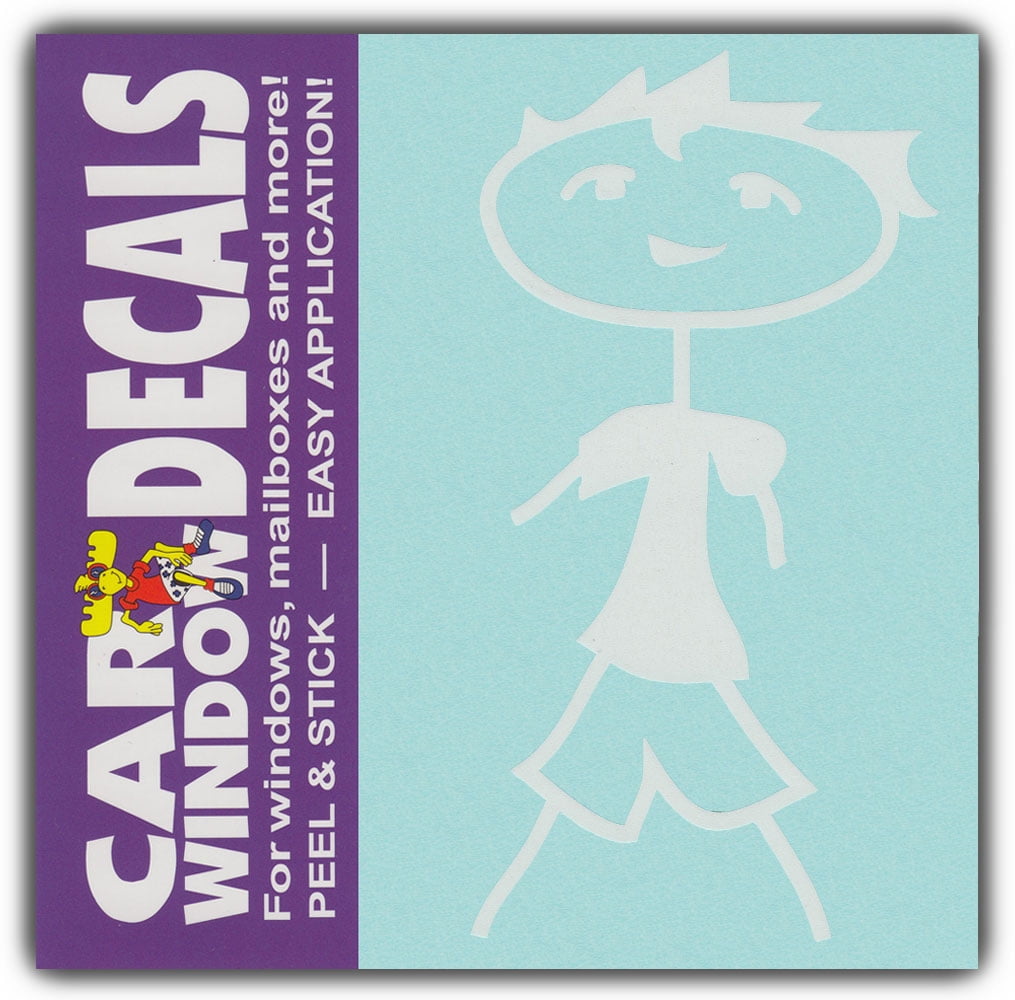 Car Window Decals: Young Boy Teen | Family Stick Figures | Stickers ...