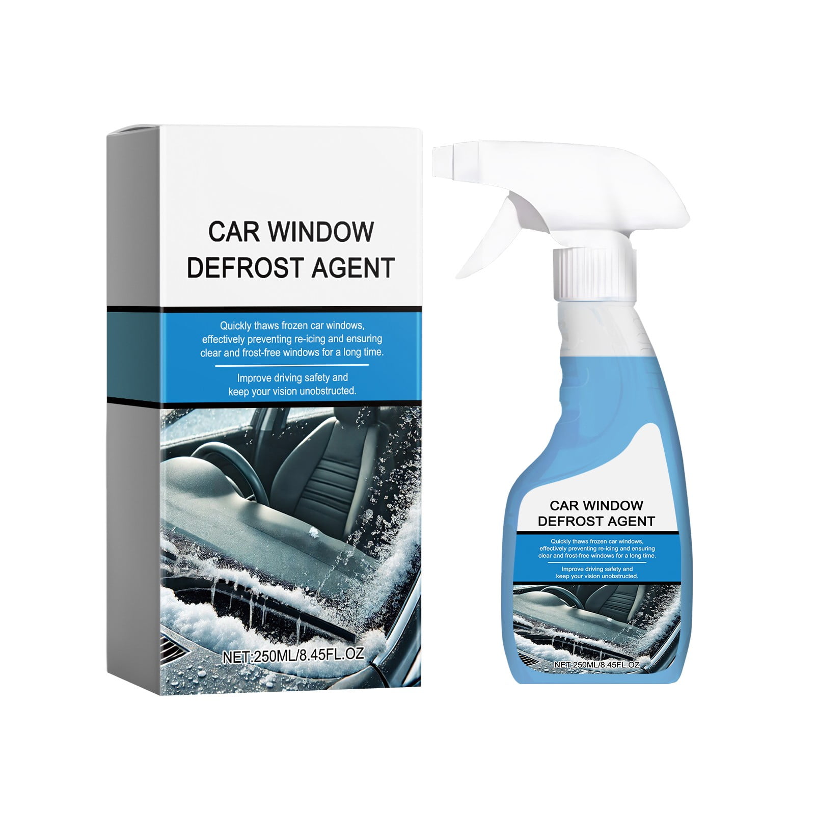 Car Window Defrost Agent Spray Quickly Eliminates Ice & Frost, Enhances ...