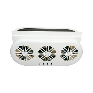 "KingFurt Solar Powered Car Cooling Fan, Compact Dual Fans, 4000rpm ...
