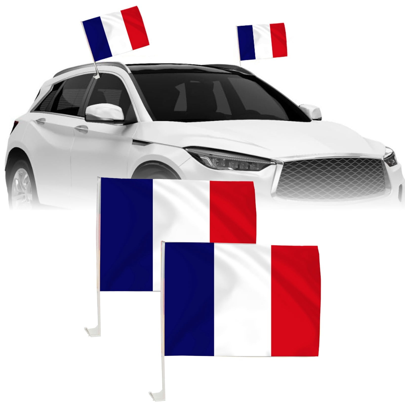 Car Window Flag 45 X 30 Cm With 43 Cm Pole And Clip Garden Flags for ...