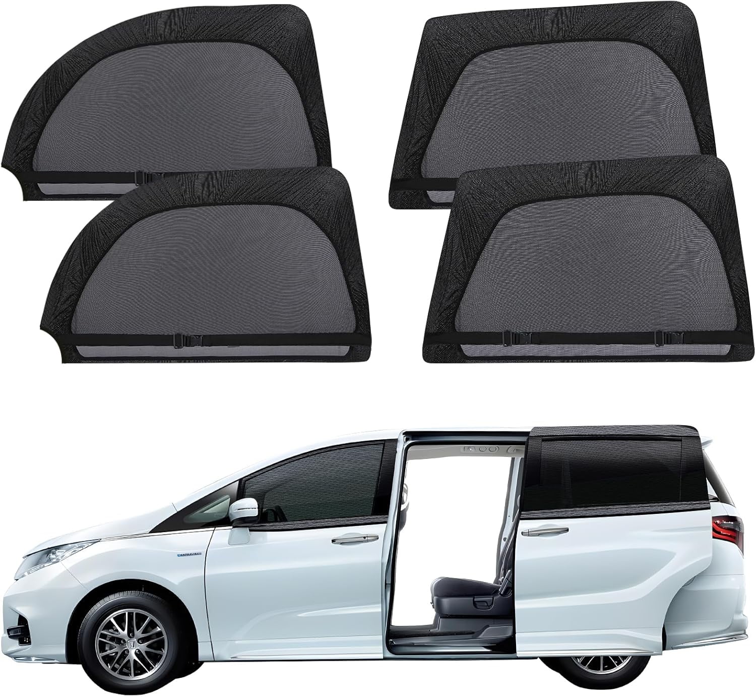 Car Window Screen for MPV Minivan Truck, 4 Pack Single Layer Covers for ...