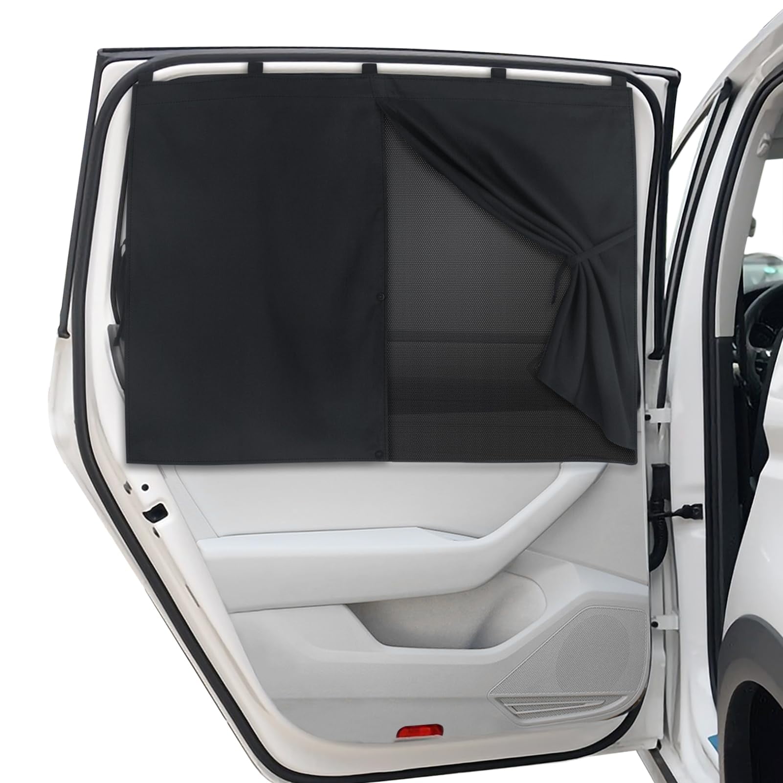 Car Window Shades, 2 PCS Magnetic Double Layer Car Sun Shade for Side ...