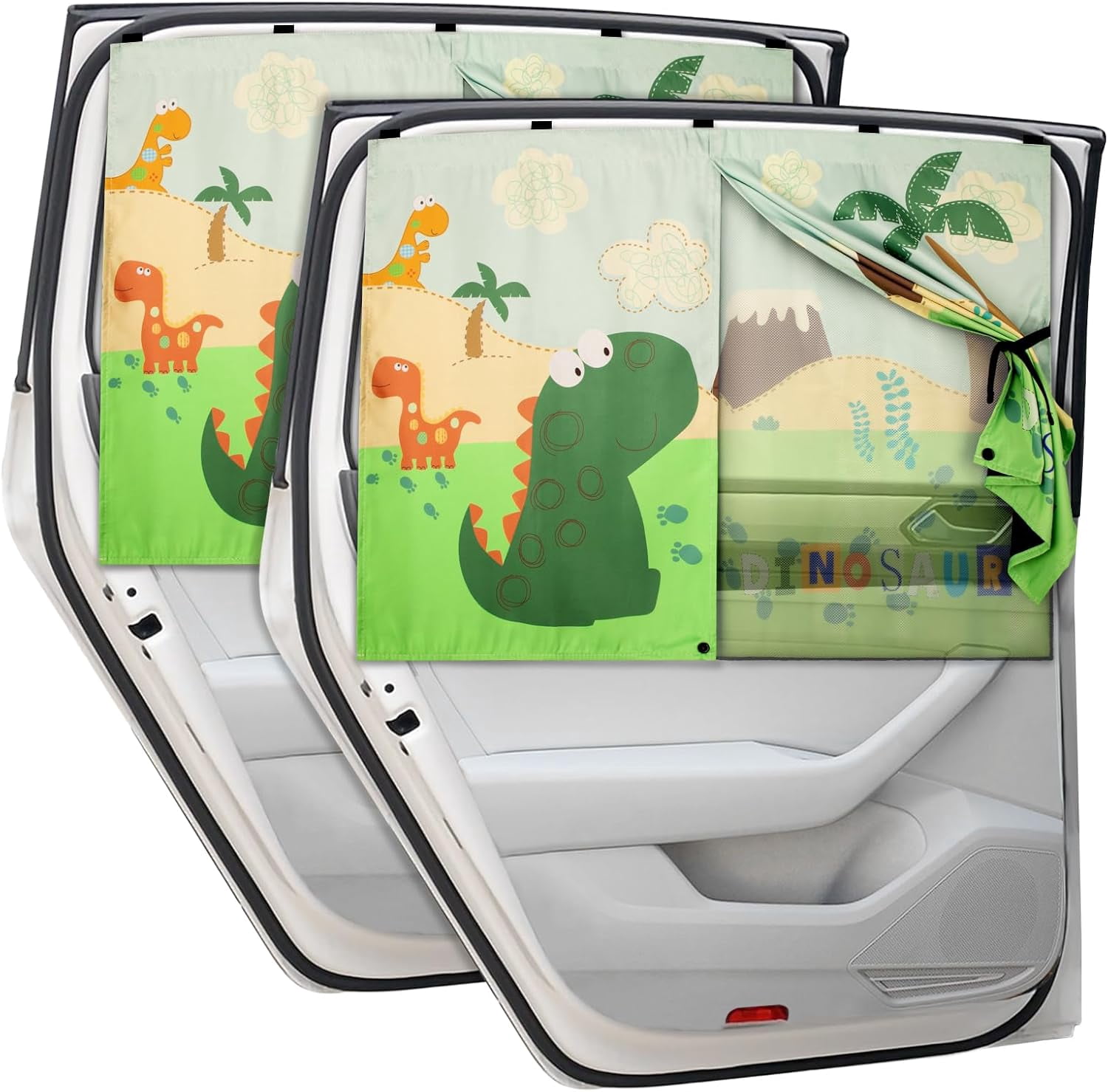 Car Window Shades with Cute Patterns, 2pcs Magnetic Car Curtains for ...