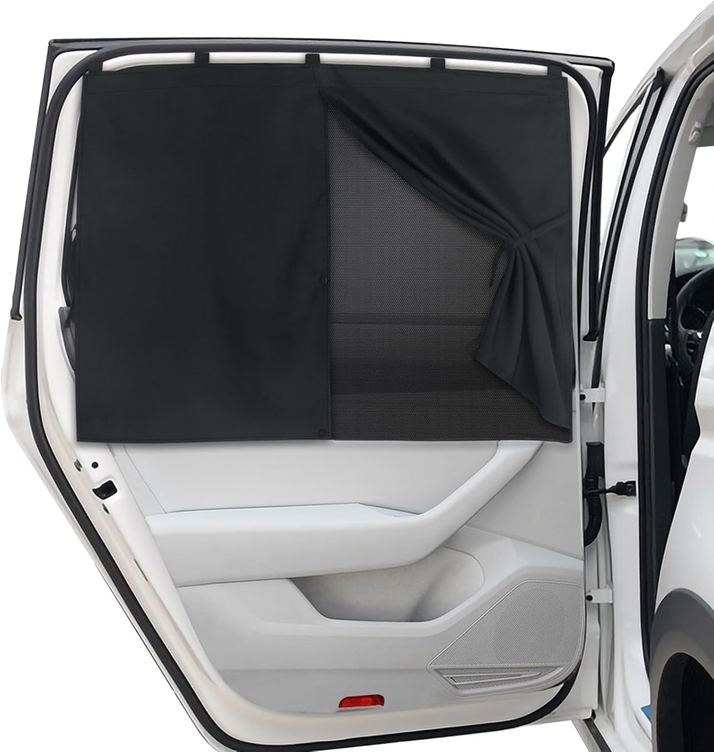 Car Window Shades, Magnetic Double Layer Car Sun Shade for Side Windows ...