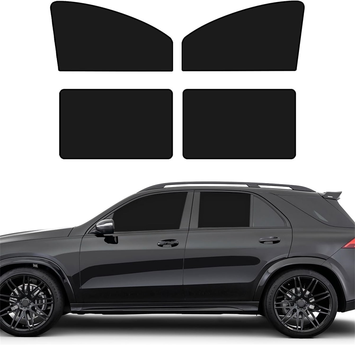 Car Window Shades with Magnets,4 Pack Strong-Light Blocking & UV ...