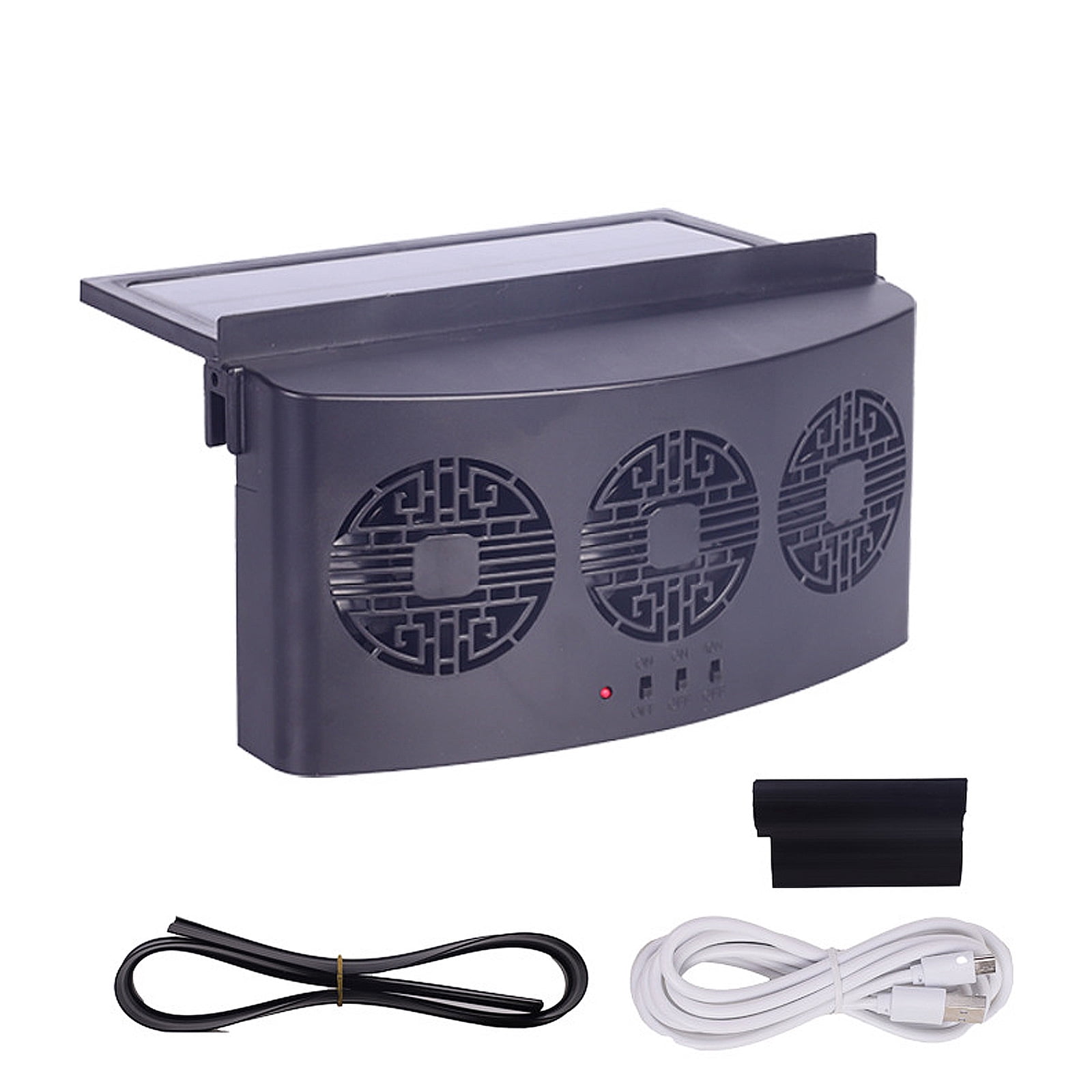 Car Window Solar Ventilator USB Charging Solar Powered Fan Car Cooler ...
