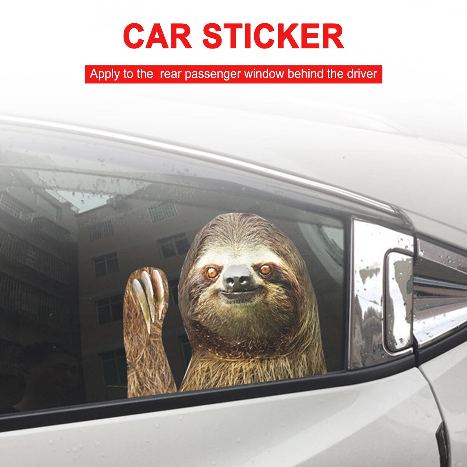 Sloth Car Sticker