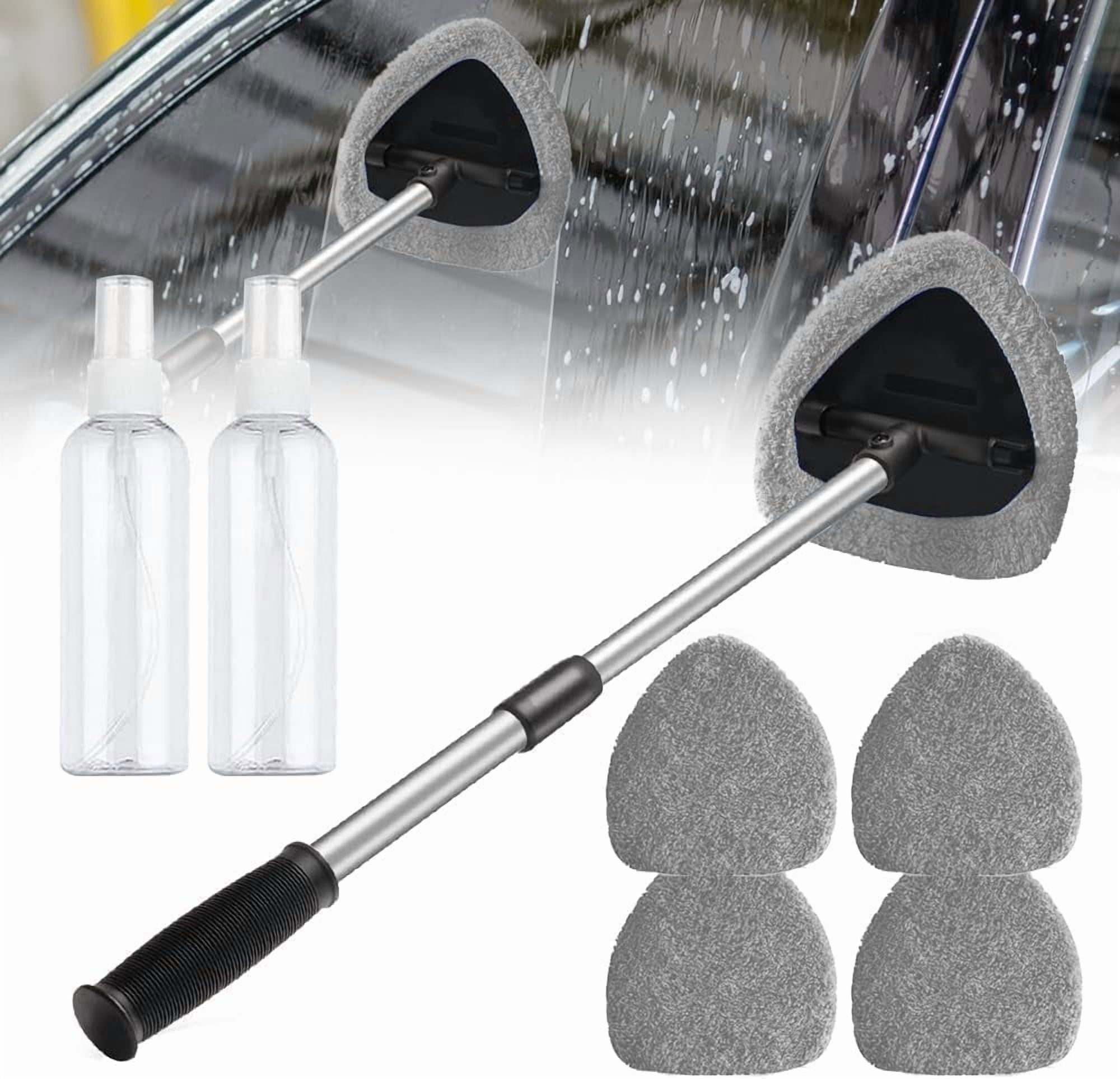 Car Windshield Cleaning Tool Set, Interior Exterior Auto Glass Cleaner ...