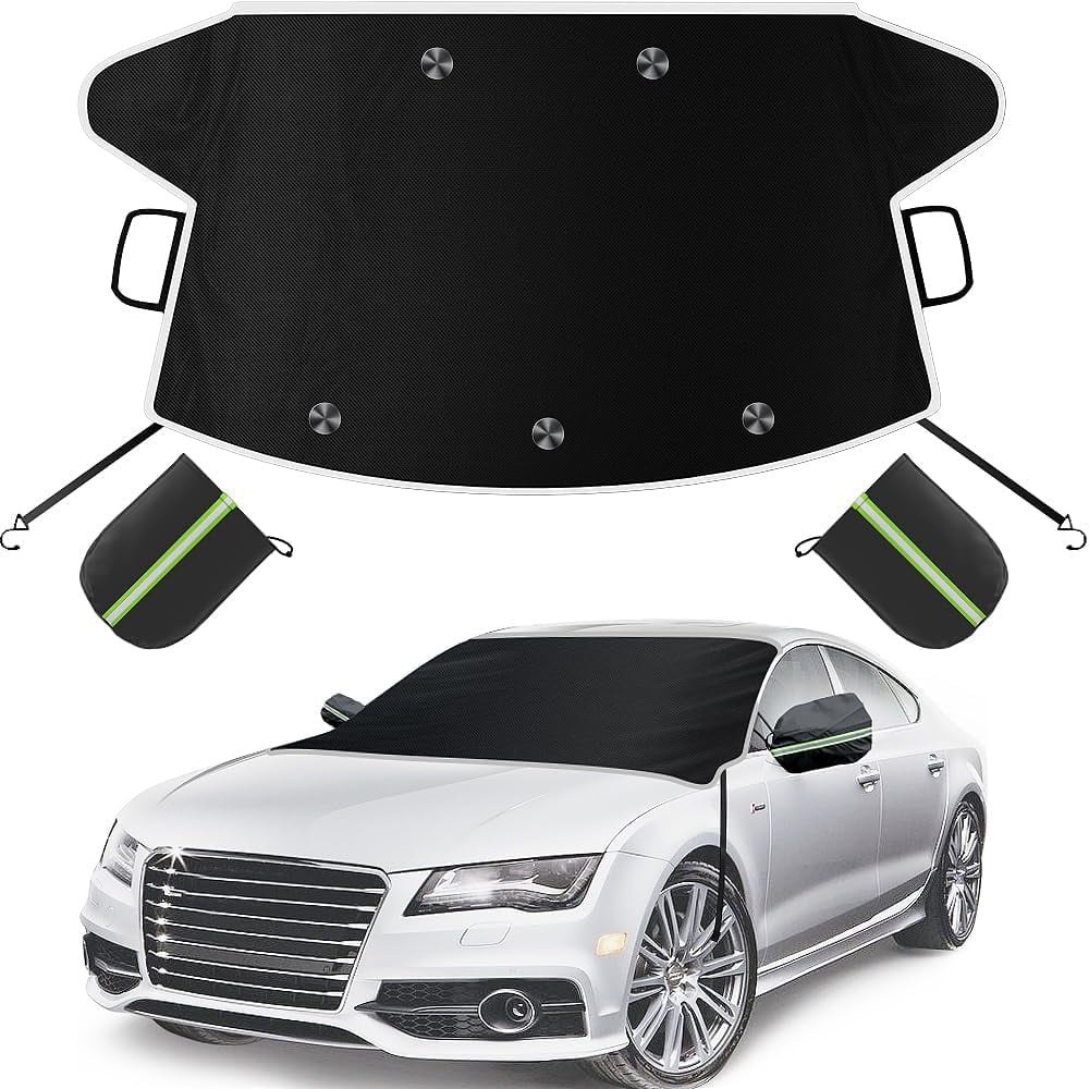 Car Windshield Cover for Ice and Snow, Windshield Snow Cover ...