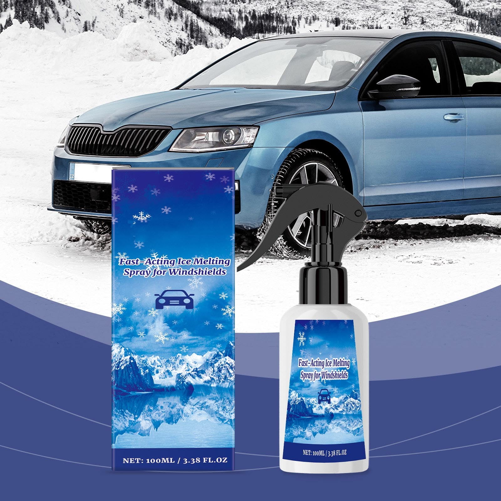 Car Windshield Defroster, Fast-Acting Ice and Snow Remover for Glass ...