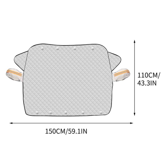 Car Windshield Frost Shield - Heavy Snow Block, Windproof, Universal ...
