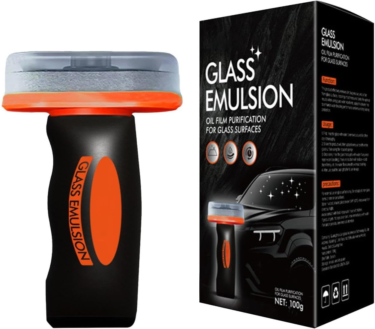 Car Windshield Glass Cleaner, Automotive Handheld Oil Film Removal ...