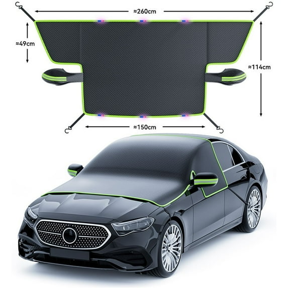 Car Windshield Snow Cover, Front Windshield Ice and Snow Shield with ...