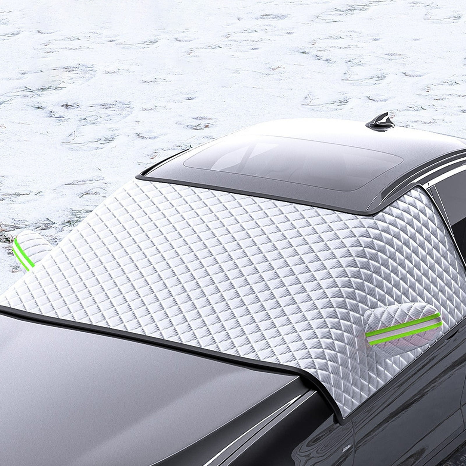 Car Windshield Snow Cover, Frost Ice Windscreen Covers with Magnetic Edges, 4 Layers Thickness ...