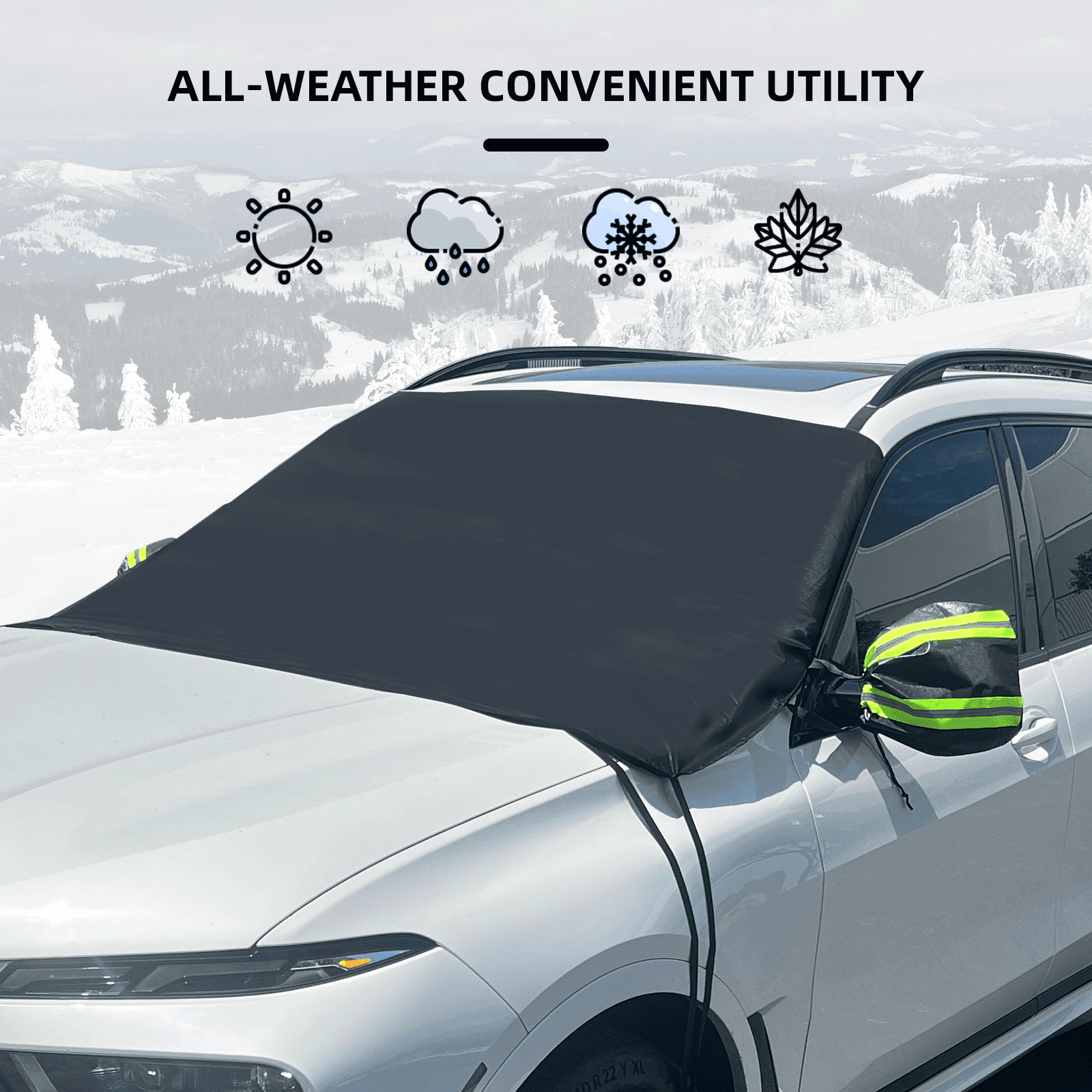 Car Windshield Snow Cover Sun Shade Winter Rain Dust Ice Frost Guard ...