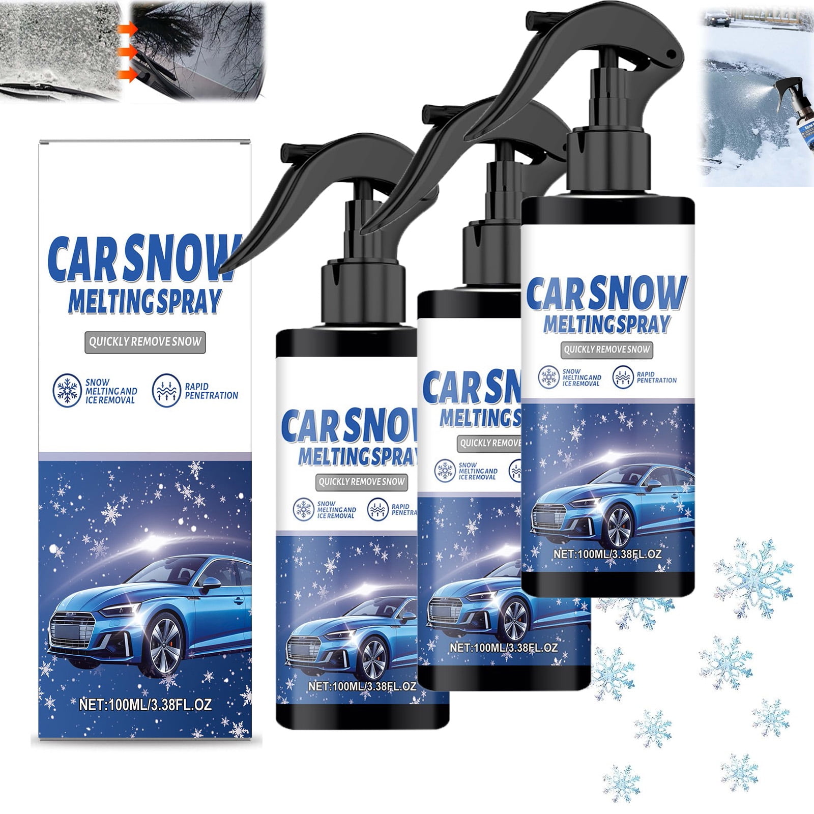 Car Windshield Snow Melting Coating Spray,2026 Icer Spray for Car ...