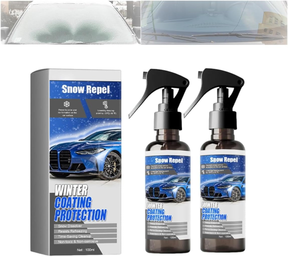 Car Windshield Snow Melting Coating Spray, Deicer Spray for Car ...