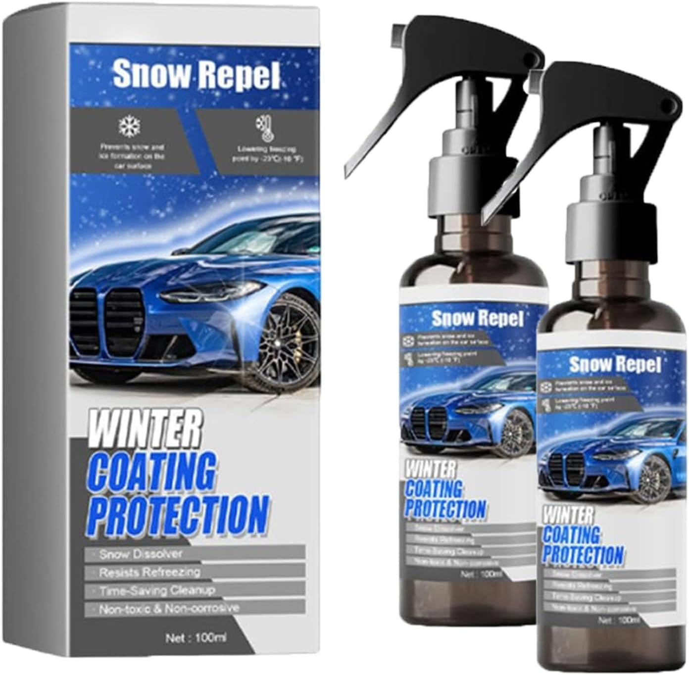 Car Windshield Snow Melting Coating Spray, Deicer Spray for Car ...