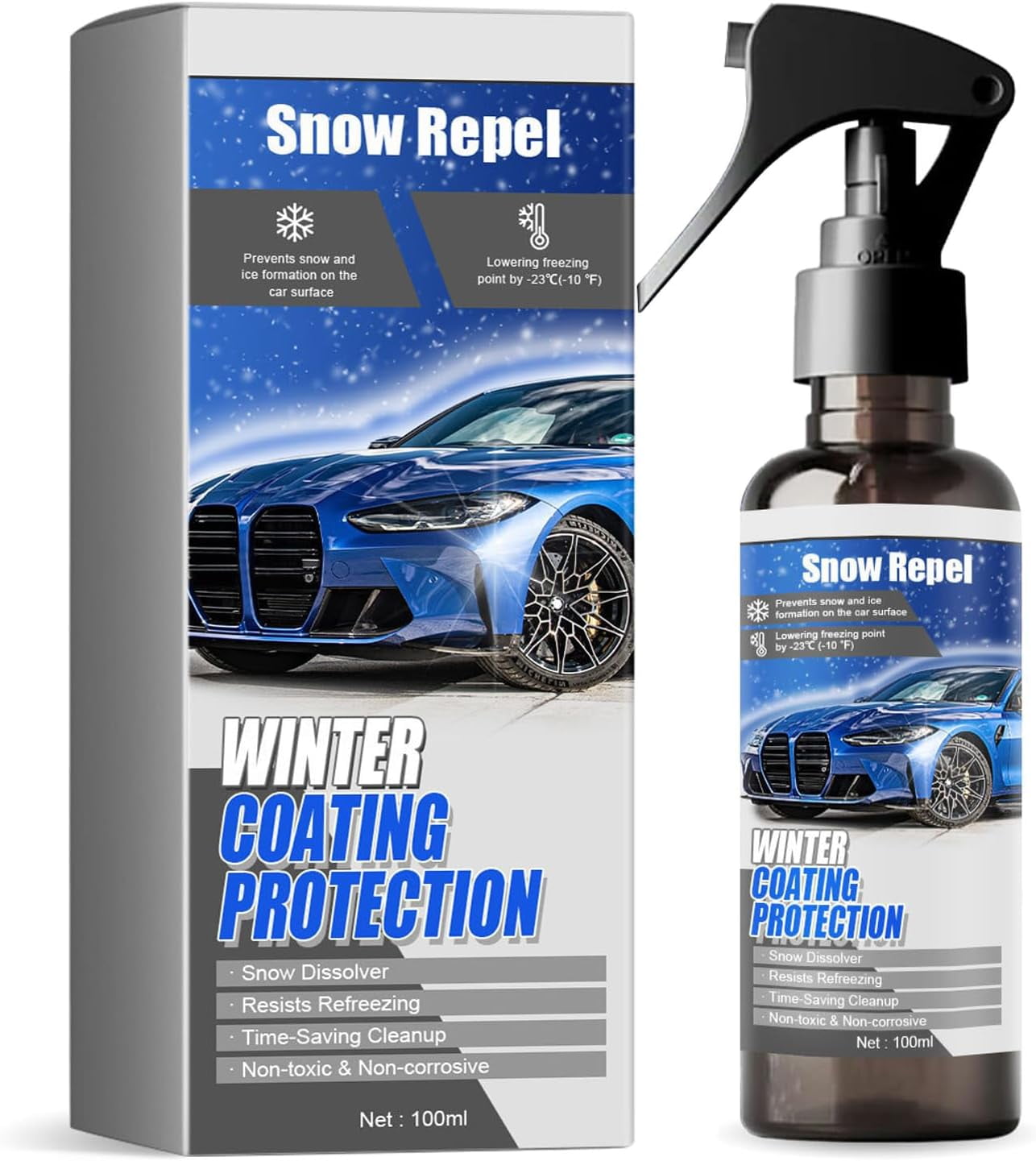Car Windshield Snow Melting Coating Spray - Deicer Spray for Car ...