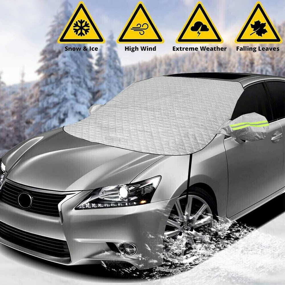 Car Windshield Snow Thicken Cover with Magnetic, IC ICLOVER Ice Frost ...
