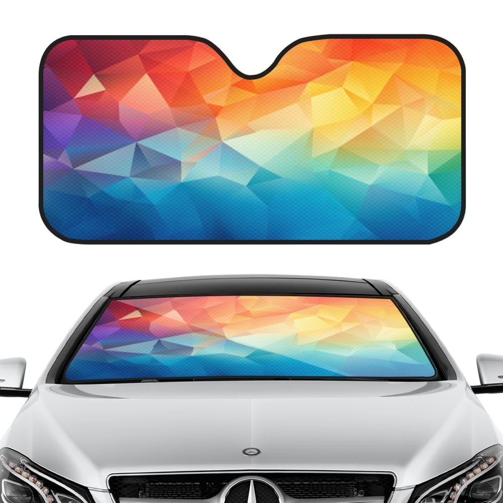 Car Windshield Sun Shade, 51x28 Inch UV Protection Sun Visor for Front ...