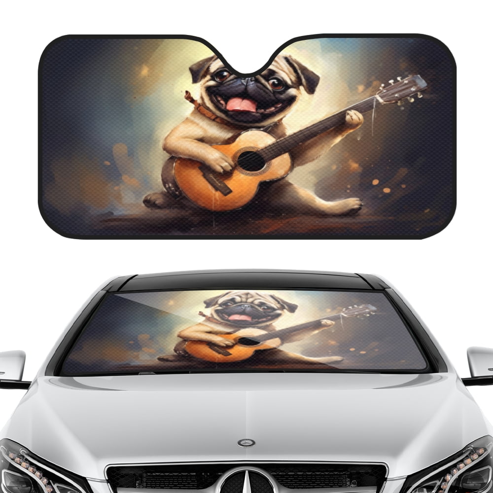 Car Windshield Sun Shade, 51x28 Inch UV Protection Sun Visor for Front ...