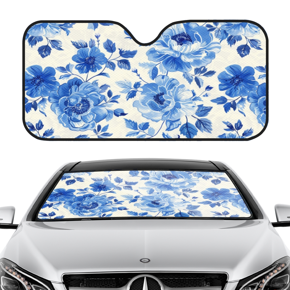 Car Windshield Sun Shade, 51x28 Inch UV Protection Sun Visor for Front Window, Fits Cars & SUVs ...