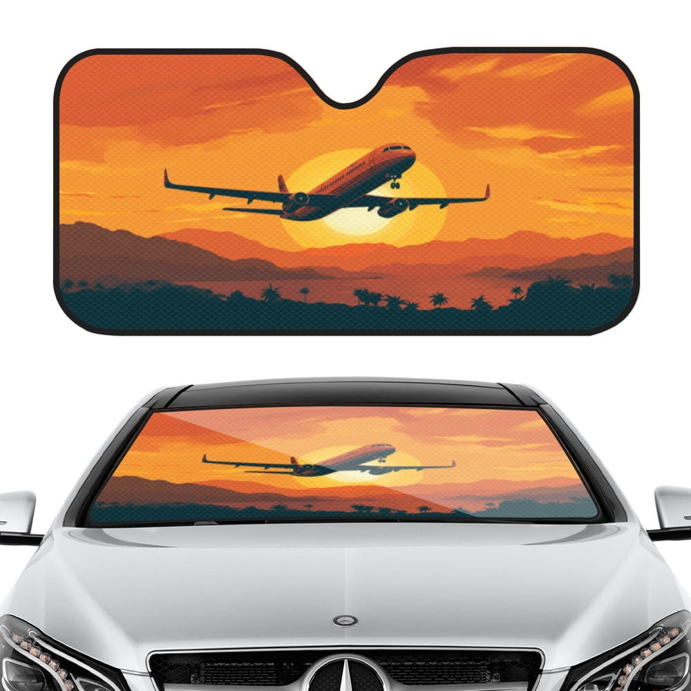 Car Windshield Sun Shade, 51x28 Inch UV Protection Sun Visor for Front ...